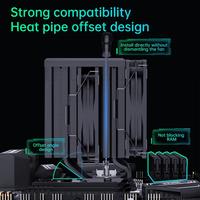 Jual SNOWMAN MT880 (8 Heatpipes) Dual Tower CPU Cooler HSF AMD AM4/AM5 ...