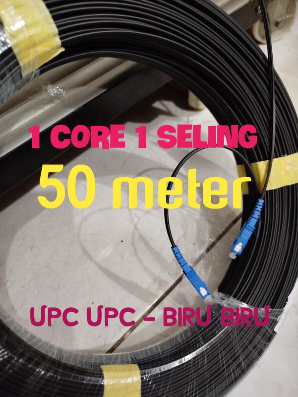kabel precon optic 50m biru biru upc upc 1 core 1 sling - Shop | Tokopedia