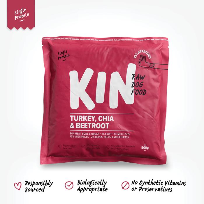 Jual KIN Dog Food - Turkey Chia & Beetroot 500g - Jakarta Barat - KIN ...