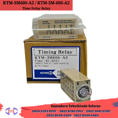 Jual KOINO KTM-3M60S-A2 / KTM-3M-60S-A2 Timing Relay - Kab. Bekasi ...