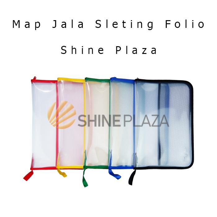 Map Plastik Jala Resleting F4 Zipper School Office Bag File - Shop ...