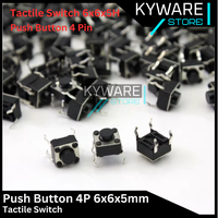 Jual Tactile Switch 4 Kaki Pin 6x6x5mm Tact Push Button Micro 6x6 ...