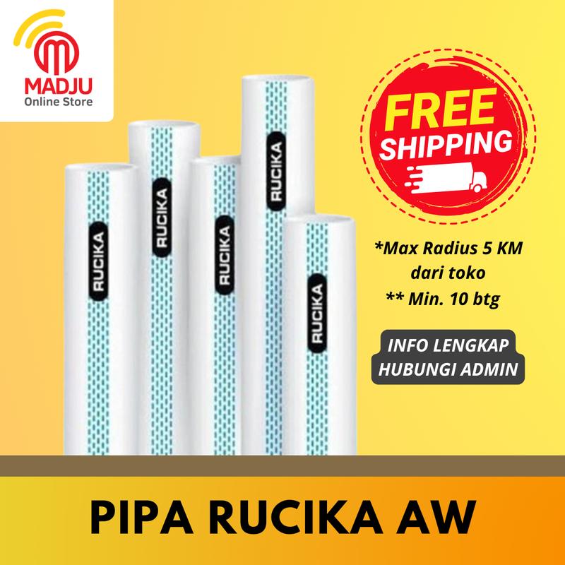 Pipa Pvc Rucika Standard Ukuran 4 inch AW putih - Shop | Tokopedia