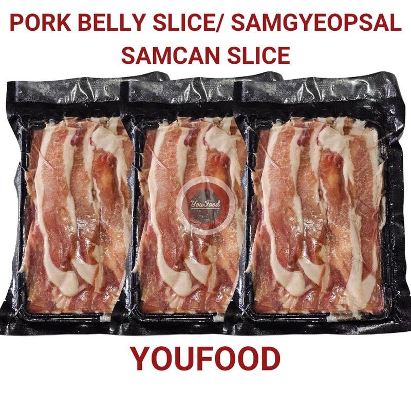 Samcan Babi Slice Lepas Kulit - Samgyeopsal/Pork Belly Slice Skin Off ...