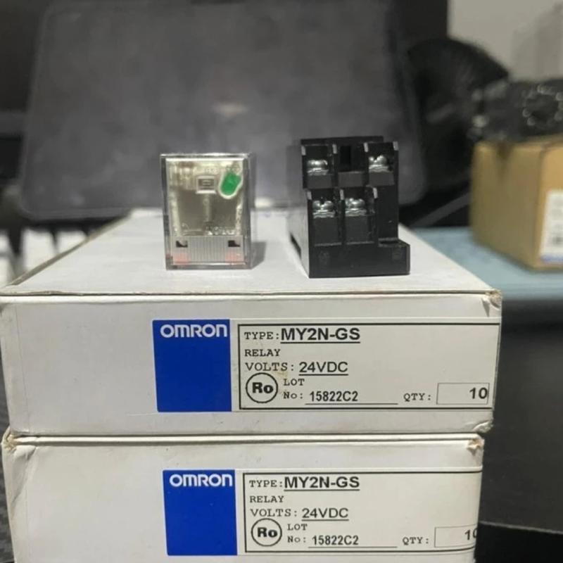 Relay Omron MY2N-GS MY2-GS 24VDC 220VAC 8 pin + Socket - Shop | Tokopedia