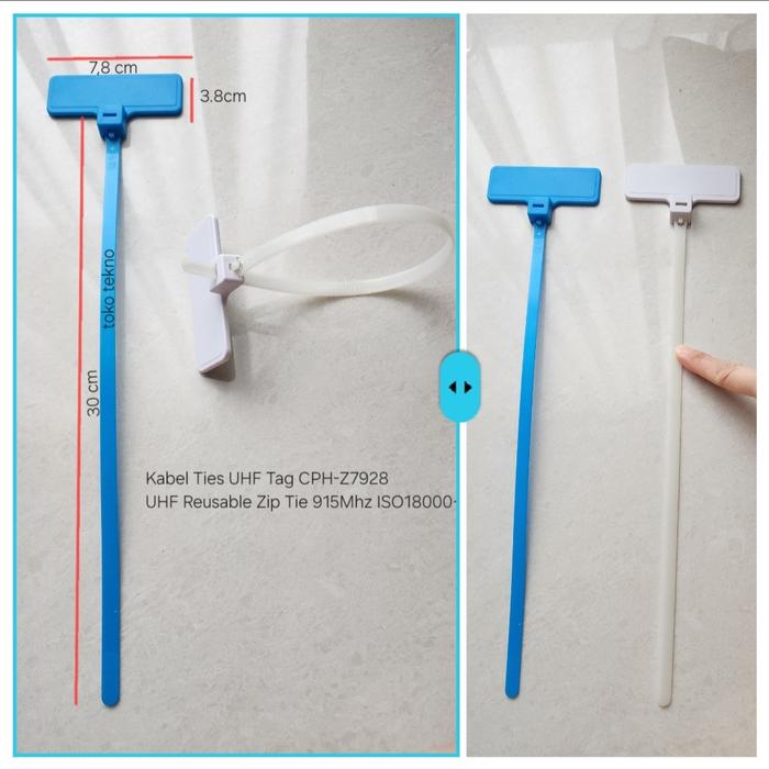 Jual UHF RFID Kabel Ties Tag CPH-Z7928 UHF Reusable Zip Tie Tag ABS ...