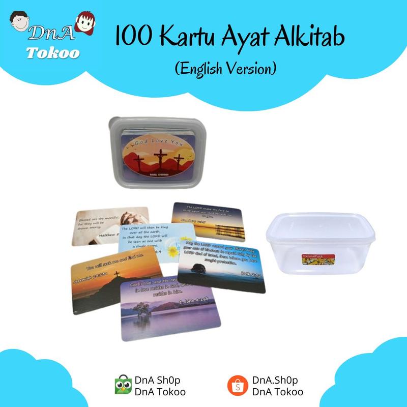 100 Kartu Ayat Alkitab (Versi Bahasa Inggris) - Shop | Tokopedia
