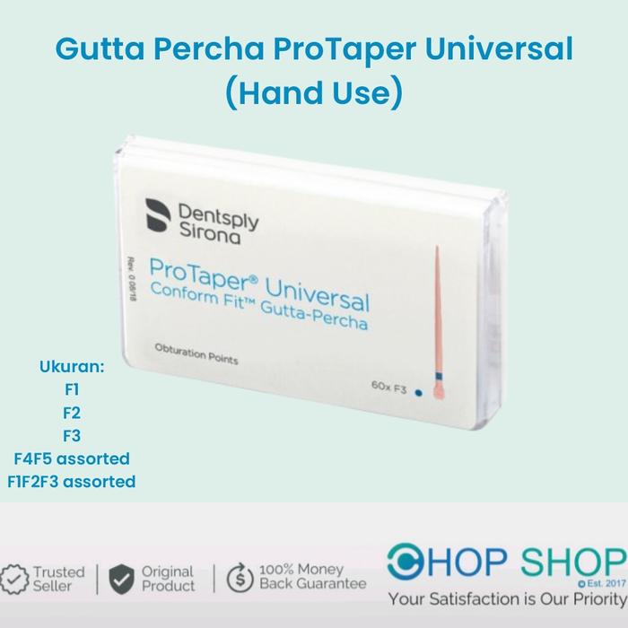 Jual Gutap Gutta Percha Protaper Original by Dentsply PO GUTTAP - F4 F5 ...