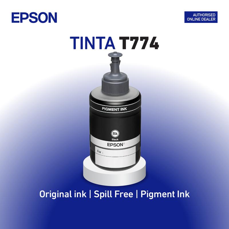 TINTA BOTOL EPSON T774 INK PIGMENT M100 M200 L605 L655 L1455 - Shop ...