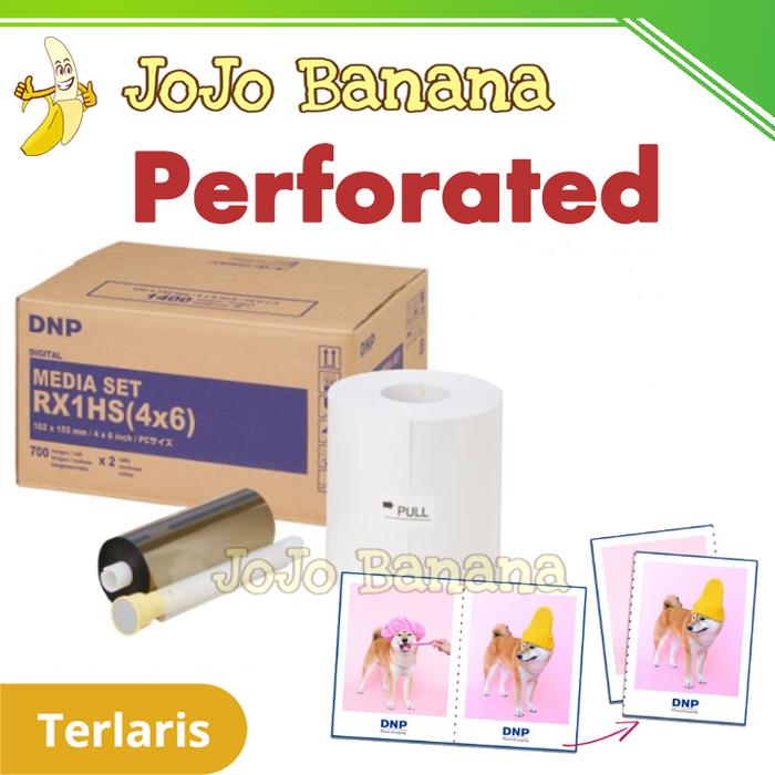 Jual Roll Paper DNP 4x6 PERFORATED Refill Fotolusio DS-RX1 plus Film ...