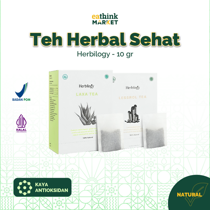 Jual Minuman Teh Celup Seduh Tea Bag Herbal Sehat - Herbilogy 10 g ...