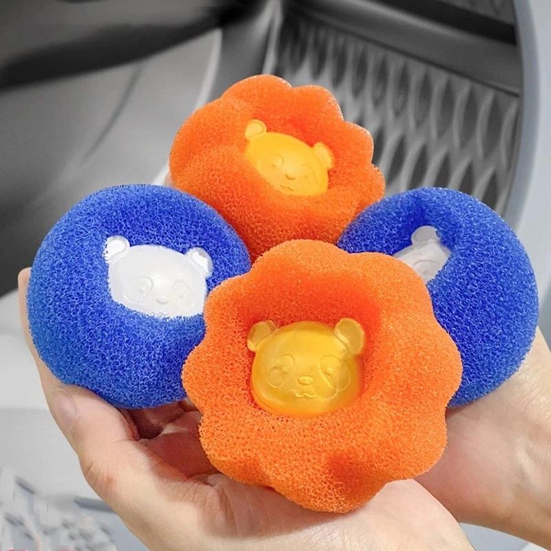 BOLA SPONS PEMBERSIH PAKAIAN ANTI KUSUT REUSABLE UNTUK MESIN CUCI ...