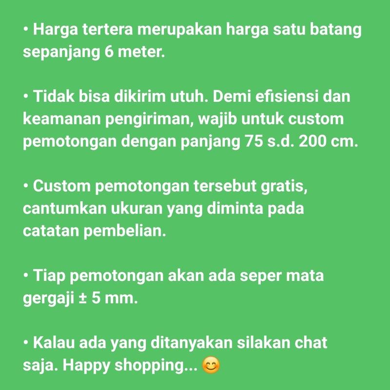 Rel H, M, dan U Etalase Aluminium Rel H Besar - Shop | Tokopedia