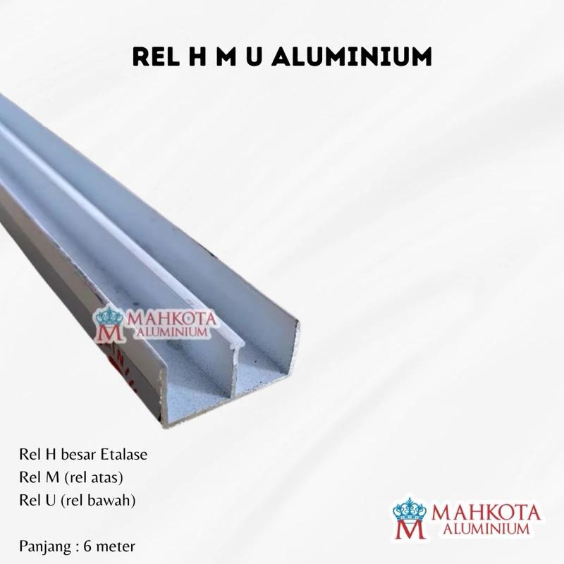 Rel H, M, dan U Etalase Aluminium Rel H Besar - Shop | Tokopedia