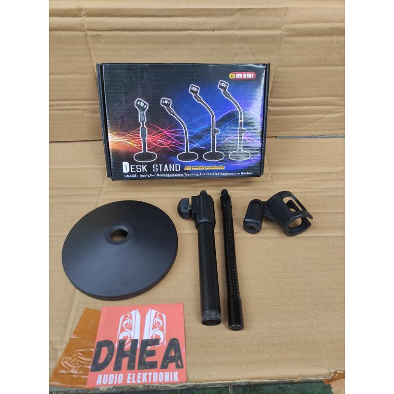Stand Cagak Mic Pendek Tekuk Stand Mimbar Meja Stand Microphone Stand ...