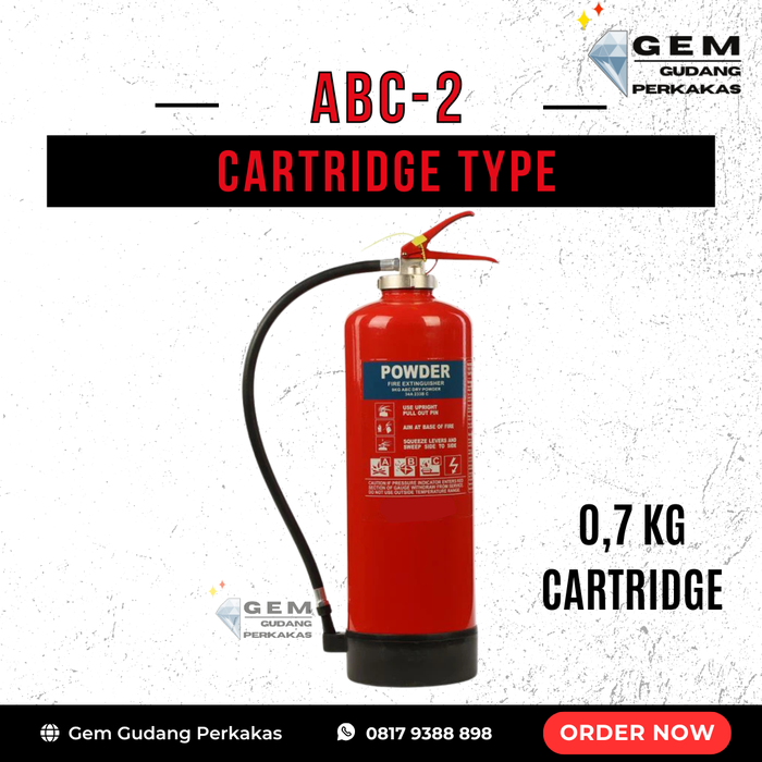 Jual ABC Cartridge Type Tepung Refil APAR Origin Japan 0.7 KG / 1.0 KG ...