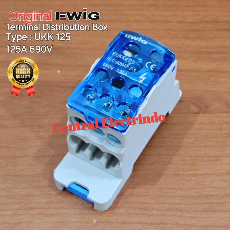 Terminal Block UKK 125A 690V EWIG Terminal Distribusi Junction - Shop ...