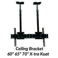 Jual Bracket TV Gantung 55 60 65 70 75 Inch, Ceiling Gantung Xtra Kuat ...