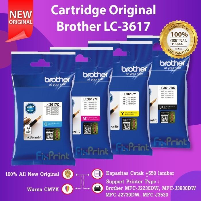 Jual Cartridge Tinta Brother LC3617 LC583 LC462 BT5000 BTD60BK Black ...