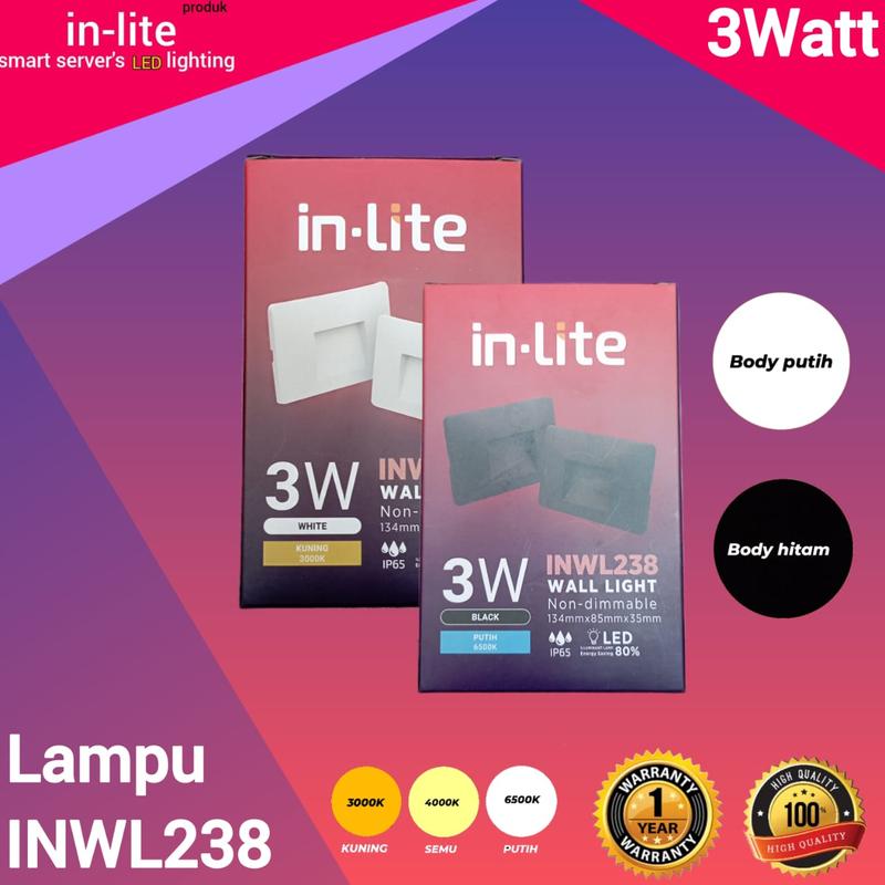 INLITE LED Lampu Dinding / Tangga / Wall / Step Light 3W INWL238 - Shop ...