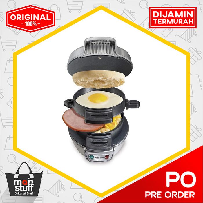 Jual Hamilton Beach Breakfast Sandwich Maker, Silver (25475A) - Normal ...