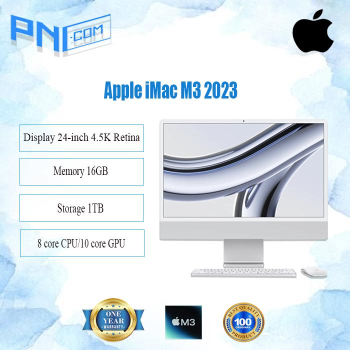 Jual Apple iMac M3 Z19E00075 Silver 24" inch Retina 4.5K display 16GB ...