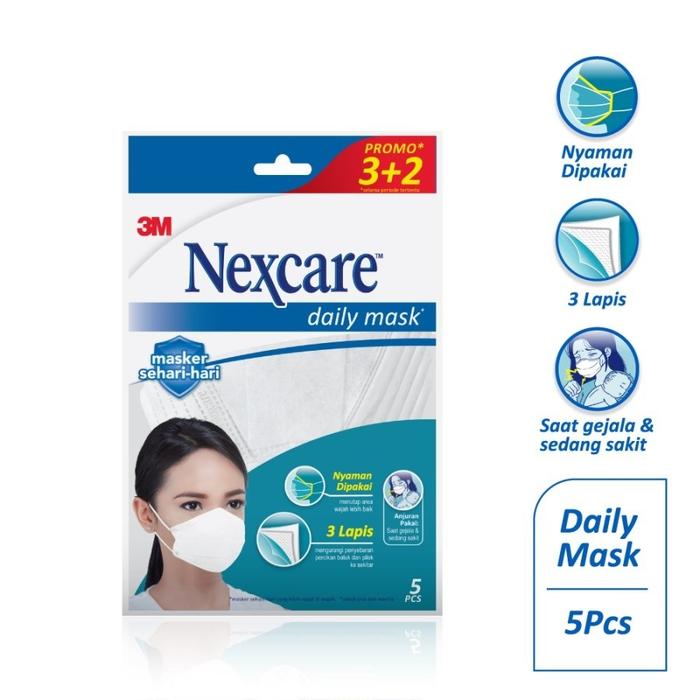 Jual Masker 3M Nexcare Daily isi 5 - Jakarta Timur - LuckySaint | Tokopedia