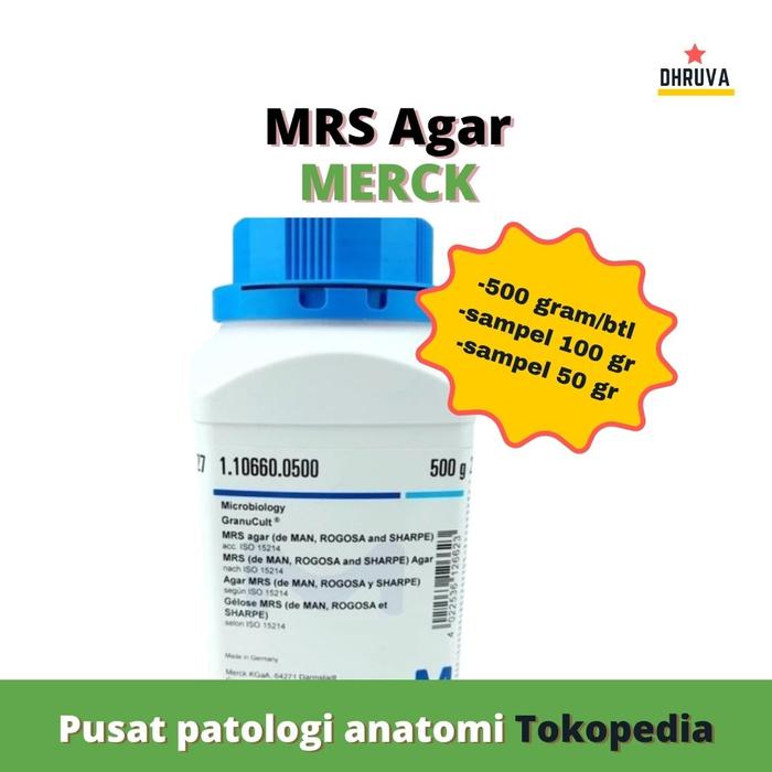 Promo MRS Agar Merck 500 gr/ MRSA / Media MRS Agar Microbiology No ...
