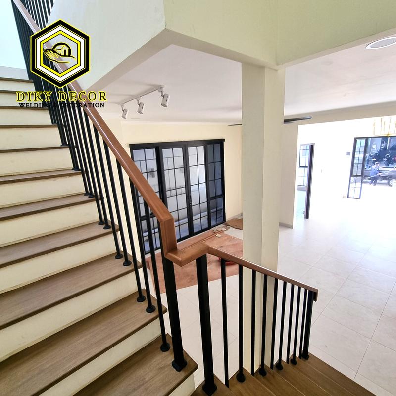 Railing Tangga Minimalis Handrail Kayu Kamper 4x6cm - Shop | Tokopedia