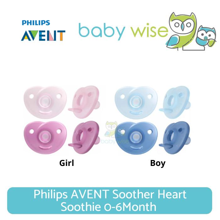 Philips AVENT Pacifier Soother Heart Soothie - Empeng Bayi - Shop ...