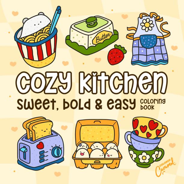 Paket Mewarnai COZY KITCHEN 50 lembar - Shop | Tokopedia