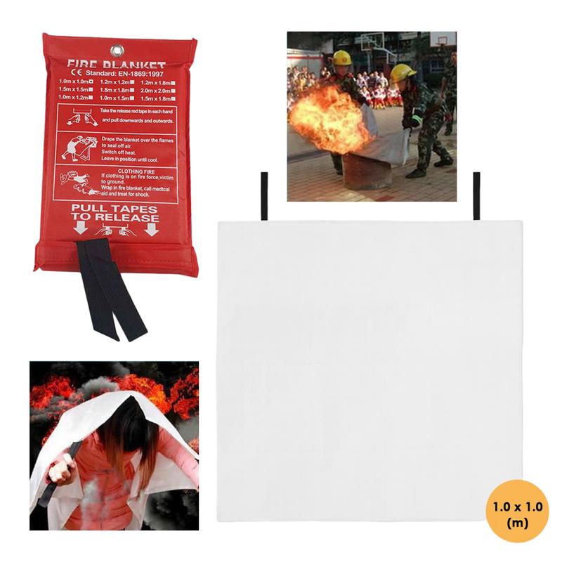 Fire Blanket Kain Selimut Pemadam Api Fiberglass Flame Cover - Shop ...