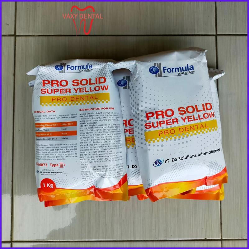 Gips Kuning Pro Solid Super Yellow Pro Dental Stone Type III + Moldano ...