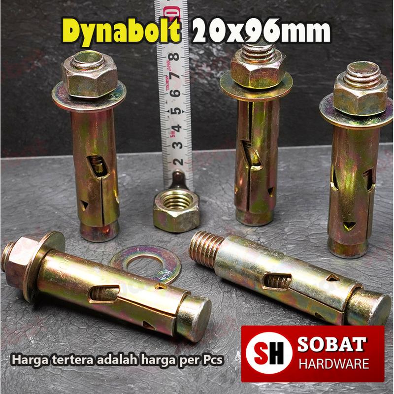 Dynabolt M20x96 Kuning 7532/ Baut Beton / Dyna bolt / Anchor - Shop ...