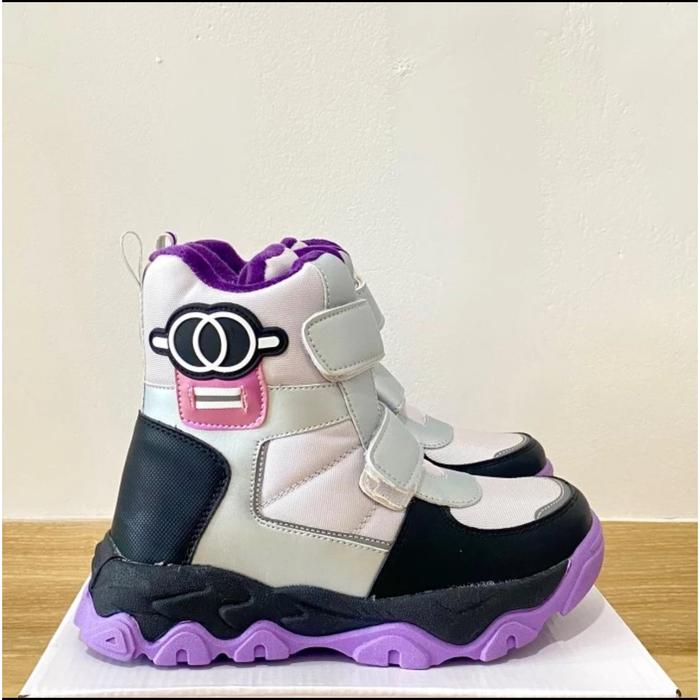 Jual Sepatu anak boots anak laki dan perempuan winter fashion - Pink ...