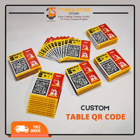 Promo Nomor Meja Custom QR Code Menu Akrilik Print Table Sign Scan QR ...