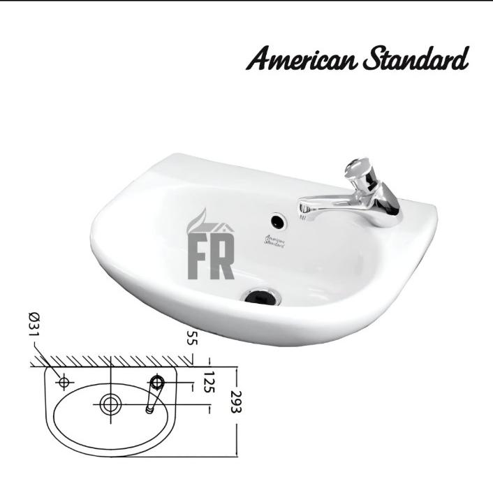 wastafel american standard set (tinggal pasang) - Shop | Tokopedia