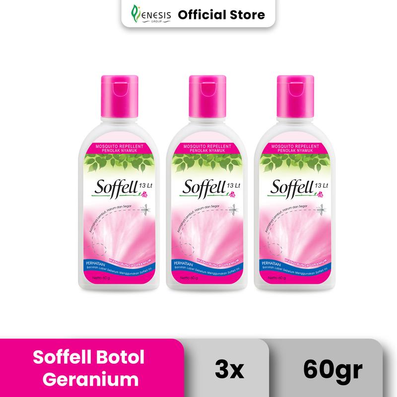 Soffell Btl Bunga Geranium 60Gr X3 - Shop | Tokopedia