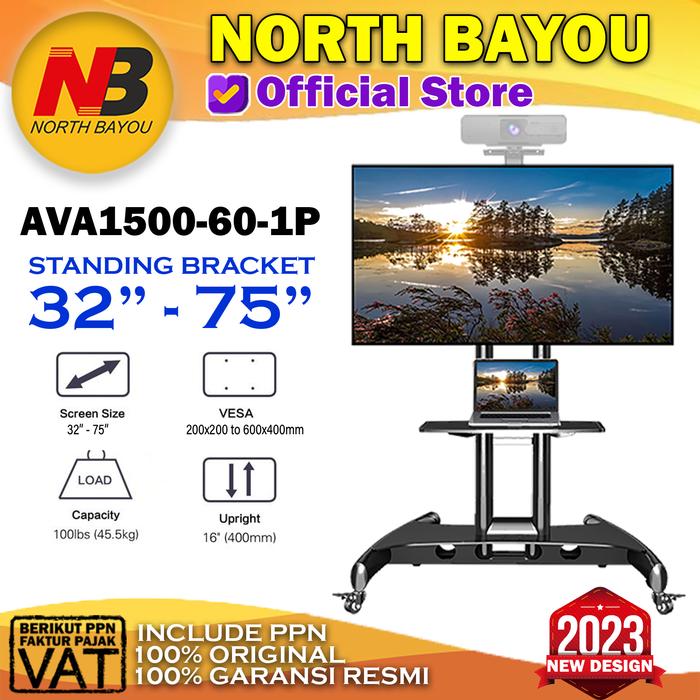Promo Multi functional mobile TV cart NB AVA1500-60-1P bracket tv roda ...
