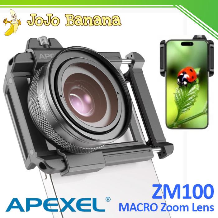 Jual APEXEL Lensa Kamera HP Macro Lens Clip Zoomable 10-20X - APL-ZM100 ...