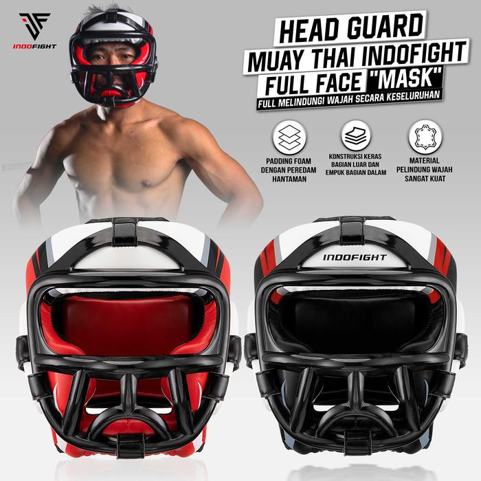 Jual Head Guard Boxing Tali Indofight Helm Tinju Pelindung Kepala ...