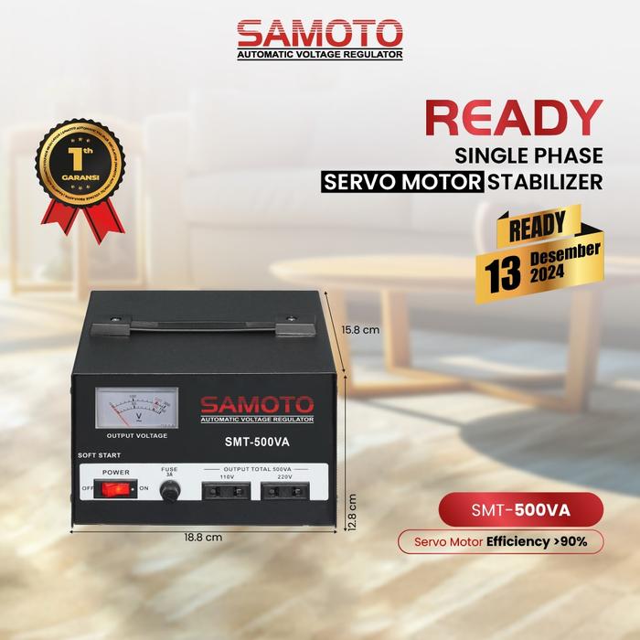 Jual STABILIZER SAMOTO 500VA - SERVO MOTOR CONTROL / STABILIZER ...