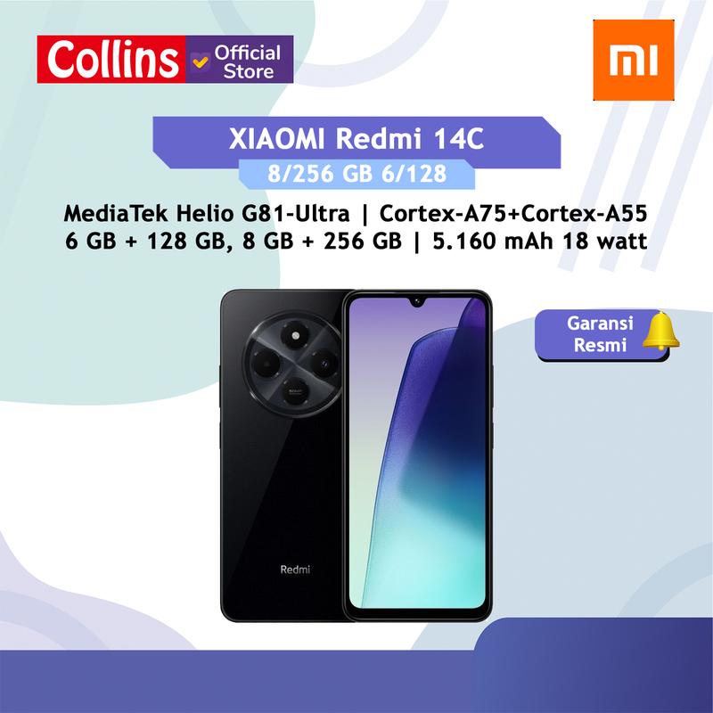 XIAOMI Redmi 14C 8/256 GB 6/128 GB NFC Garansi Resmi Indonesia - Shop ...