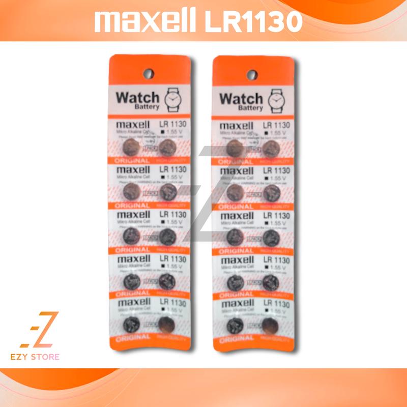 Baterai Maxell LR1130 / AG10 / LR 1130 1 Strip Isi 10 - Shop | Tokopedia