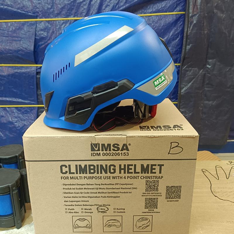 Helm Safety MSA Climbing H1 Trivent Original warna Biru - SNI - Shop ...