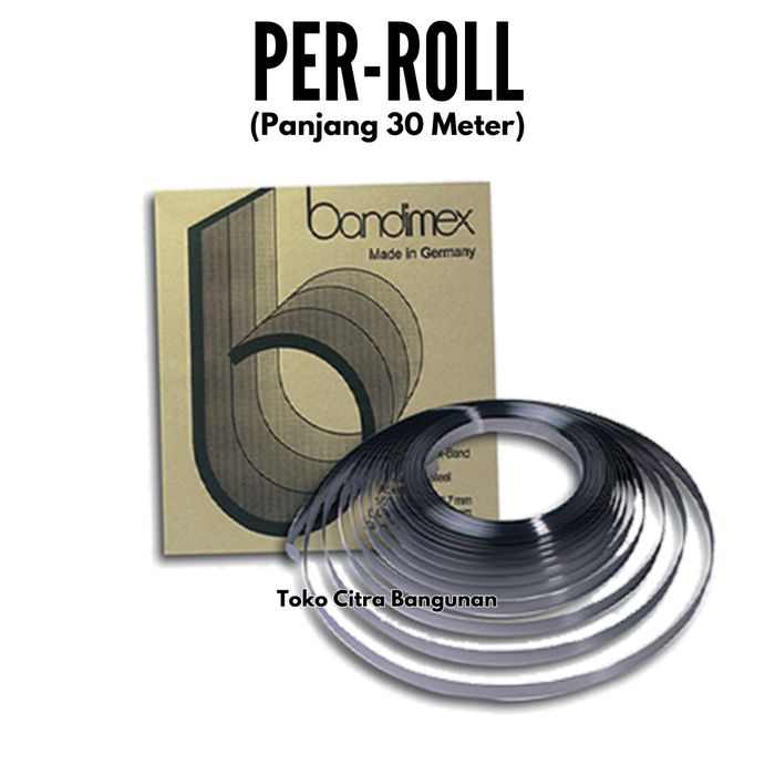 Jual Straping Plat Band it 3/4 inch x 30 Meter Tali Stainless Pengikat ...