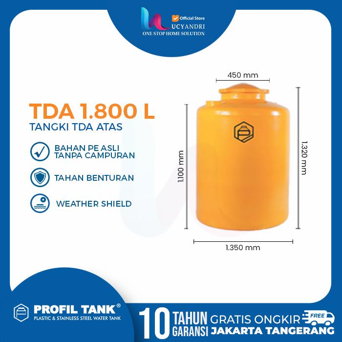 Jual Toren Air 1800 L Profil Tank Tandon Tangki Tanki Plastik ...
