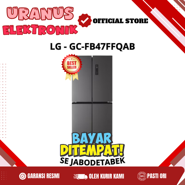 Jual LG GC-FB47FFQAB Kulkas Side By Side 4 Pintu 470 Liter Smart ...