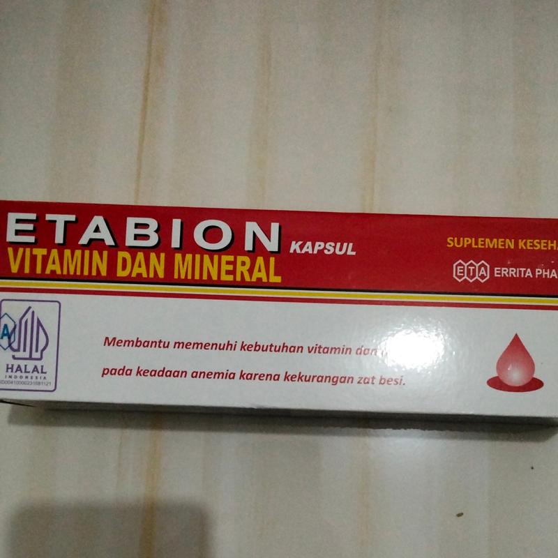 etabion vitamin Dan mineral isi 100 kapsul - Shop | Tokopedia