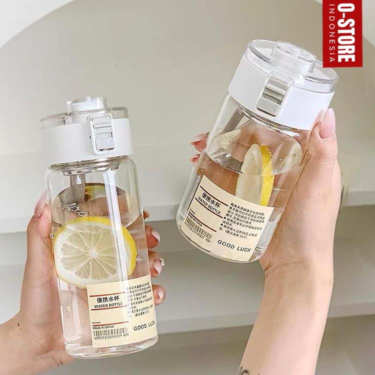 Botol Air Minum Plastik Transparan Bening Estetik Tumbler Kopi - Shop ...